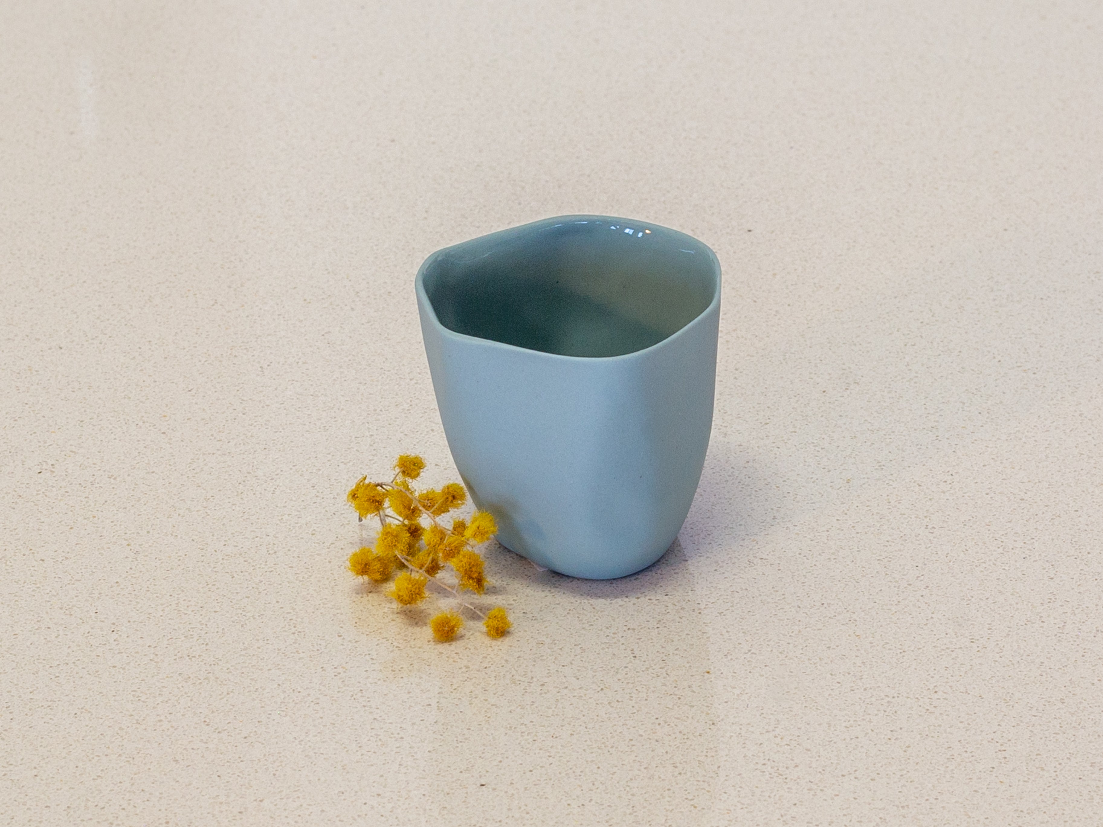 Flax Tea Cup - Duck Egg – Cotton and Clay